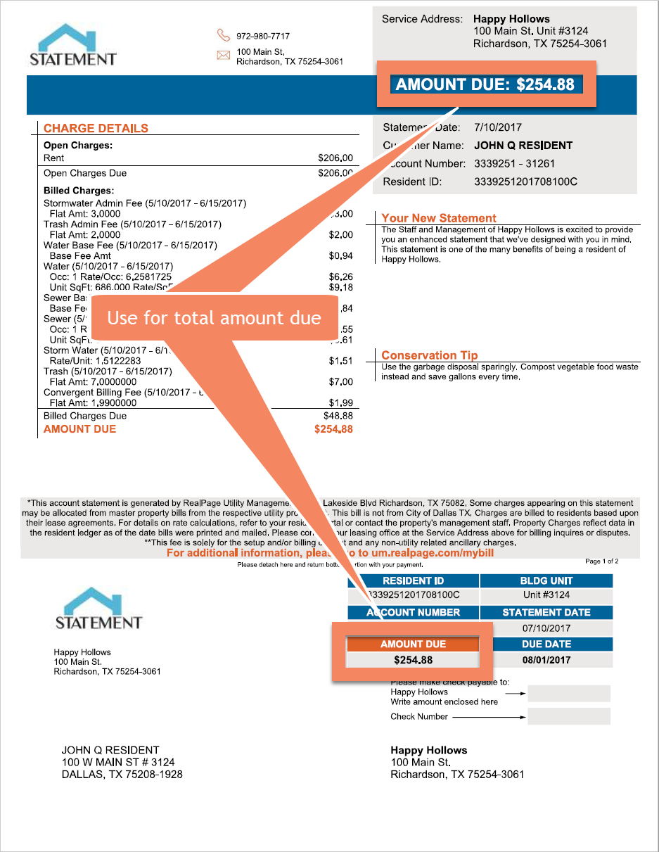 Resident – My Bill